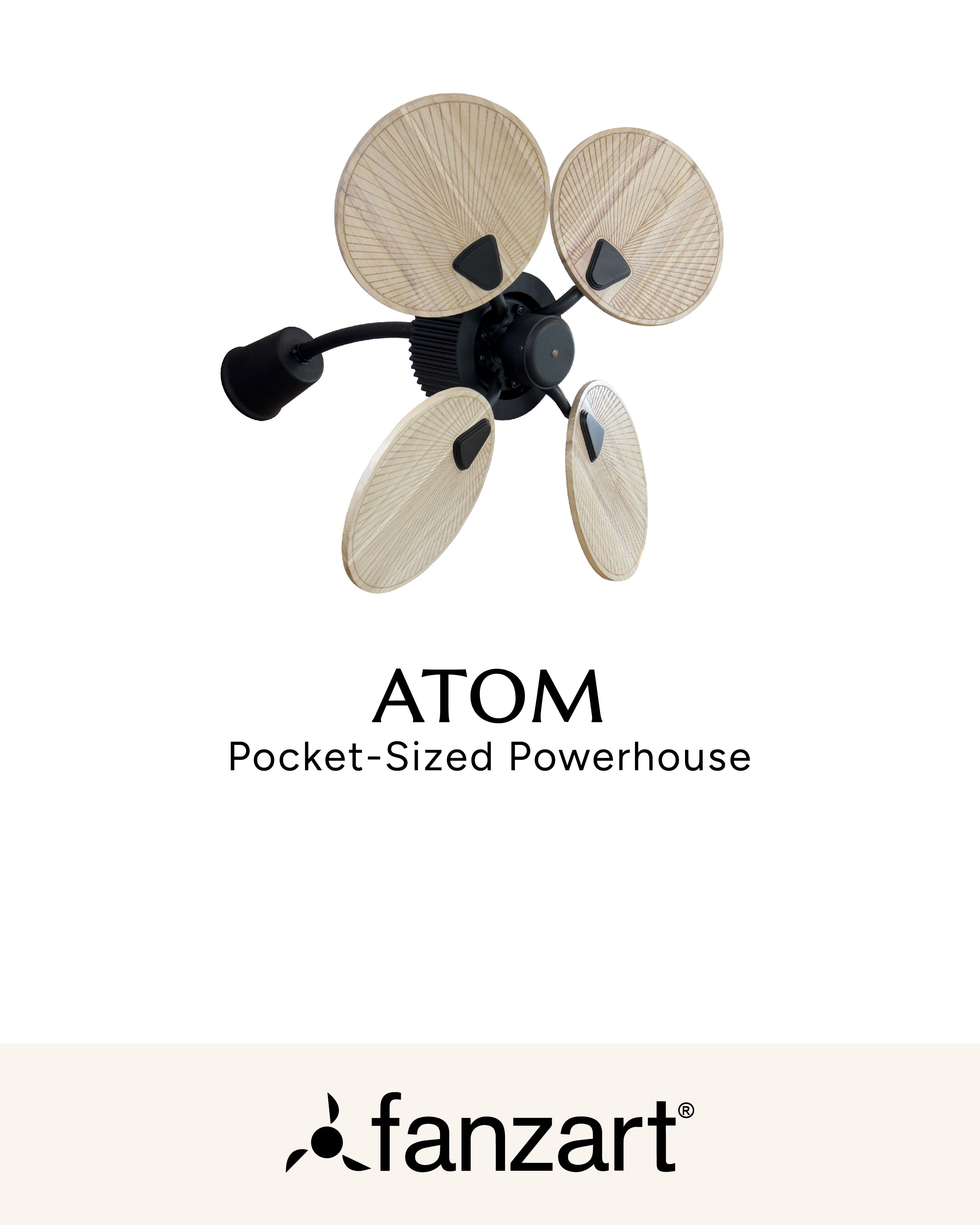 Atom - Stylish Wall Mount - FANZART FANS