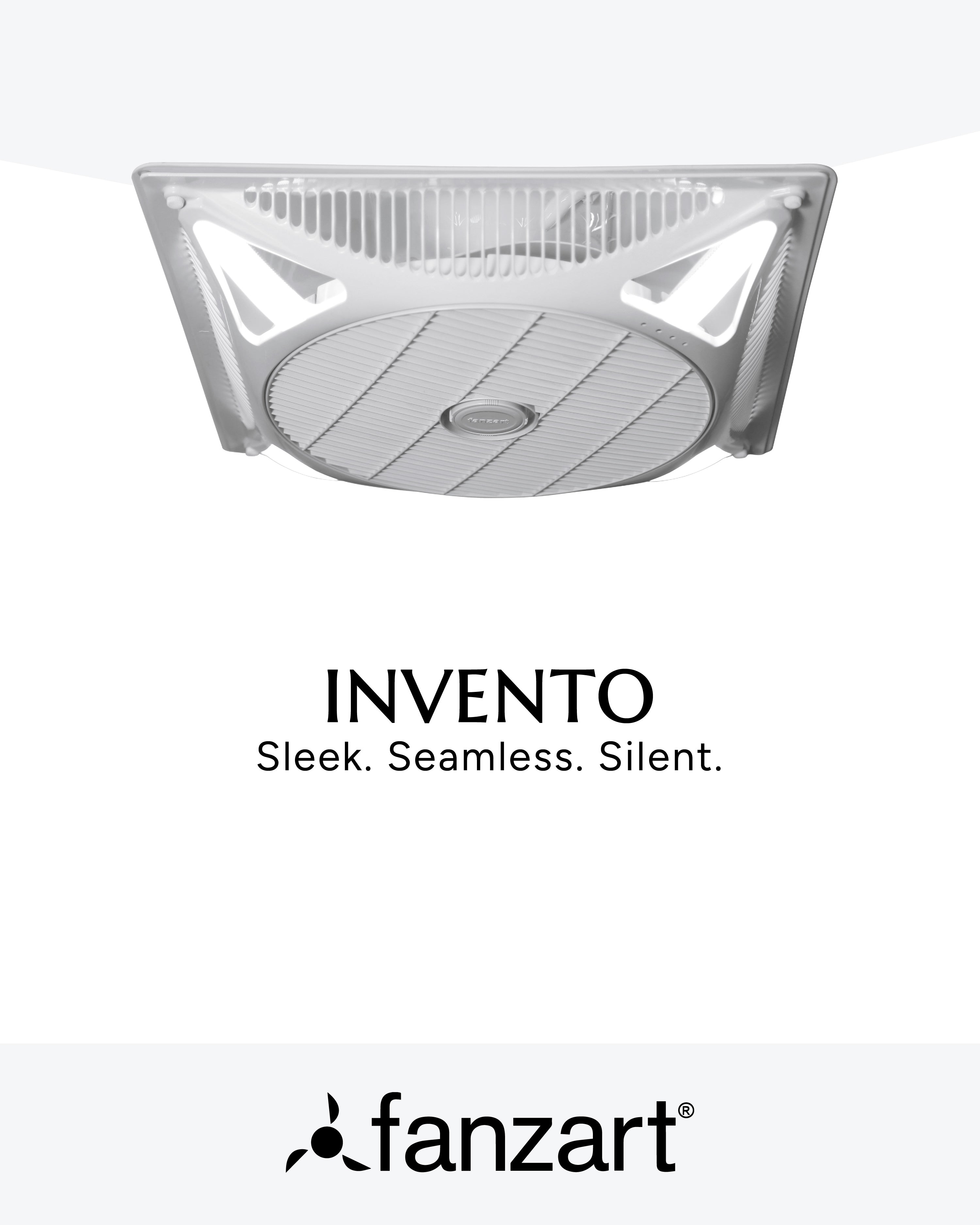 Invento LED – Recessed Ceiling Fan - FANZART FANS