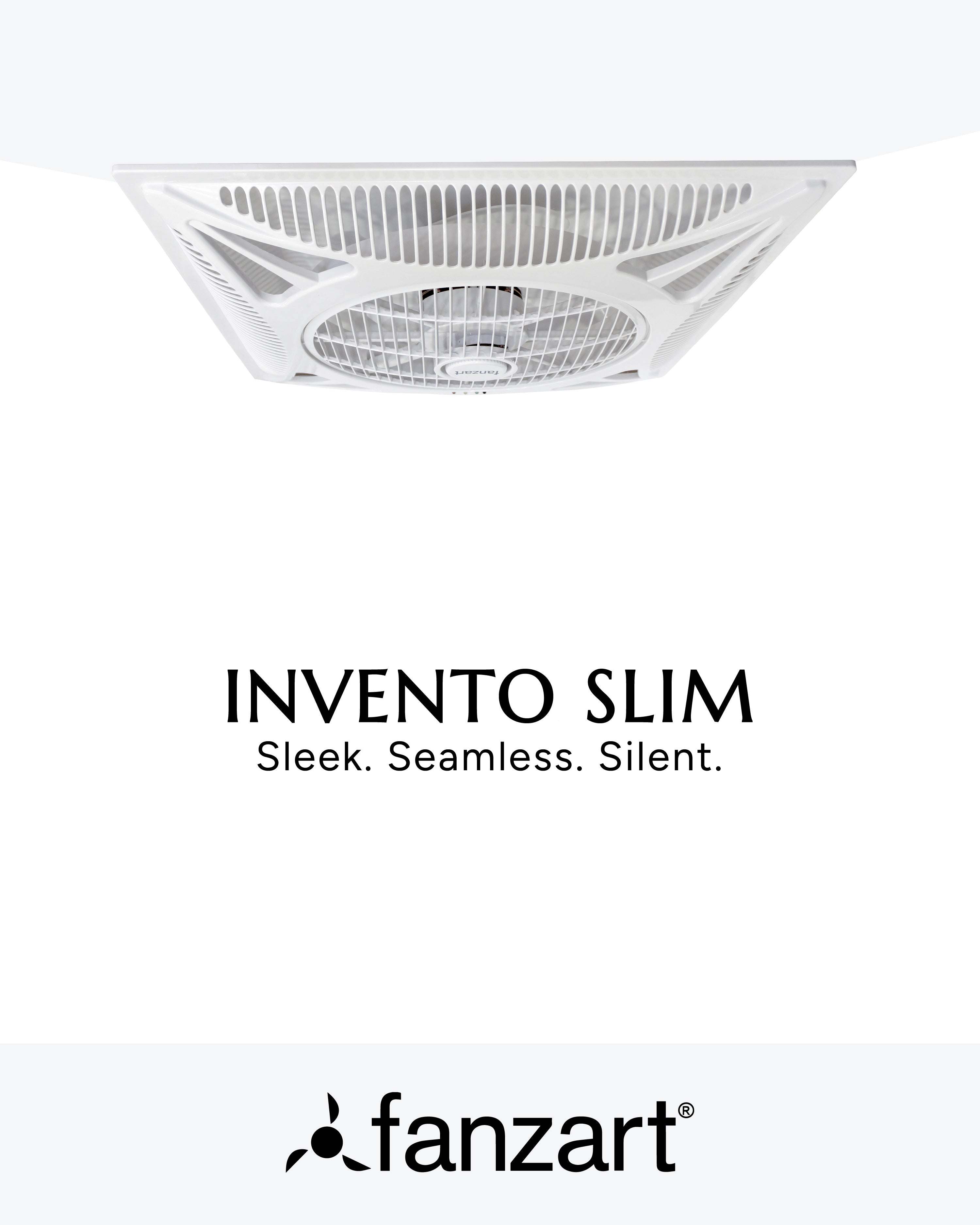 Invento Slim - Recessed Ceiling Fan - FANZART FANS