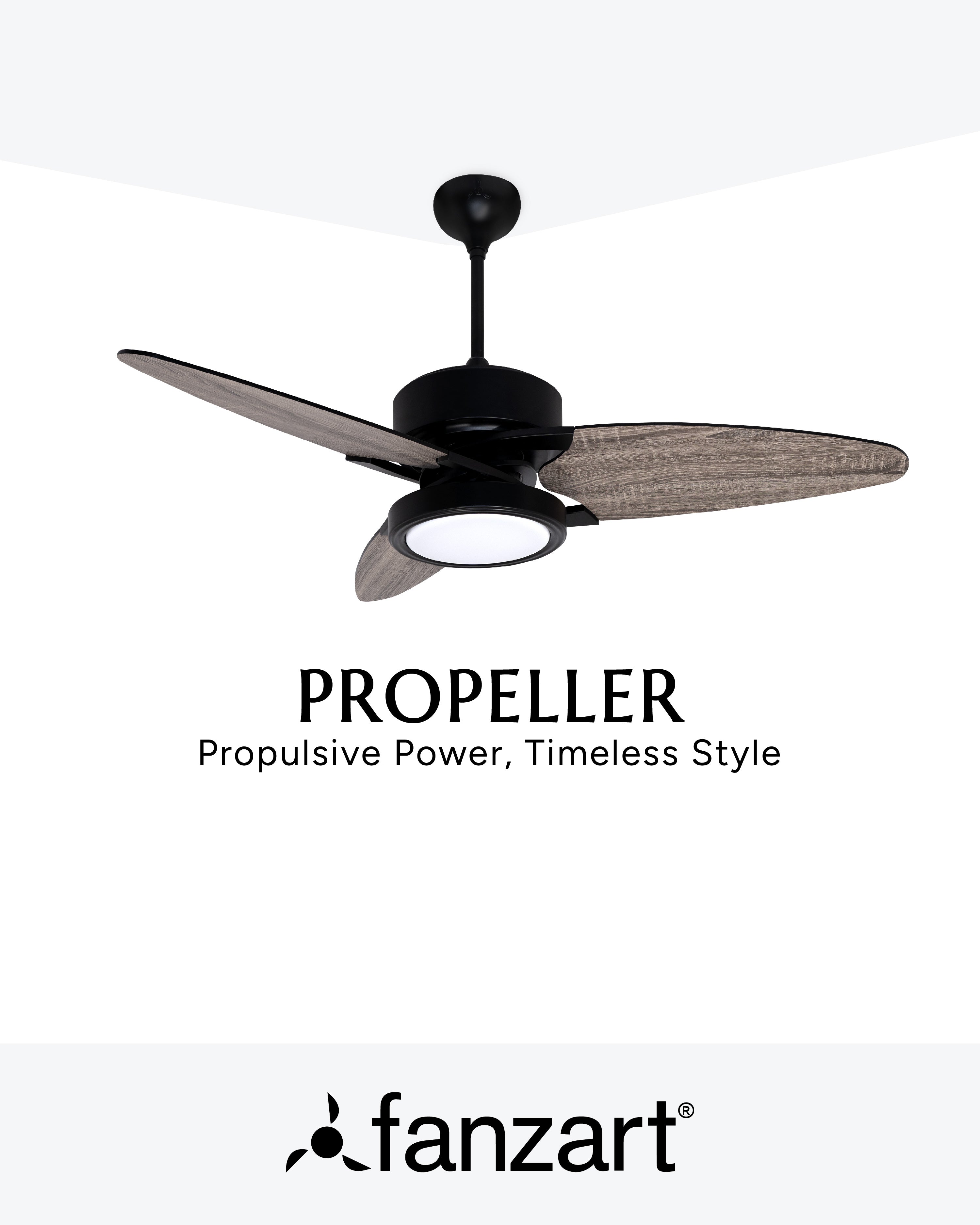 Propeller (Reversible Blades) - Modern Wooden - FANZART FANS