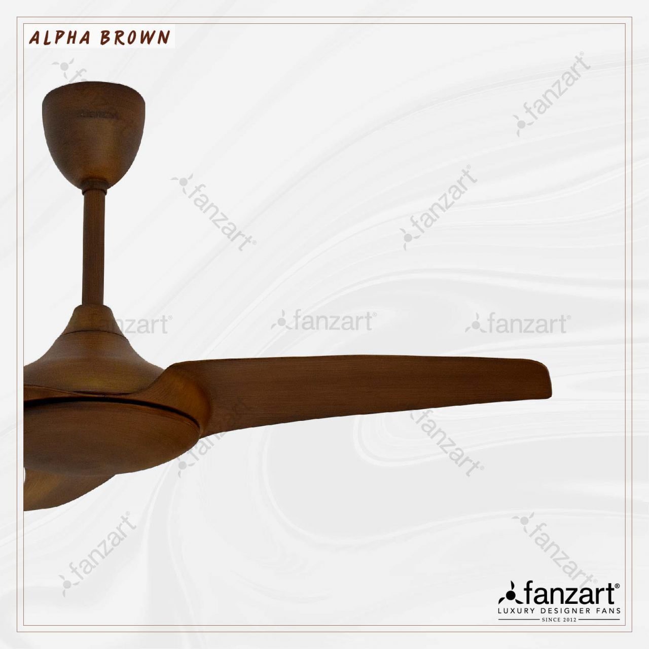 Alpha Brown - Designer Contemporary Ceiling Fan | Fanzart