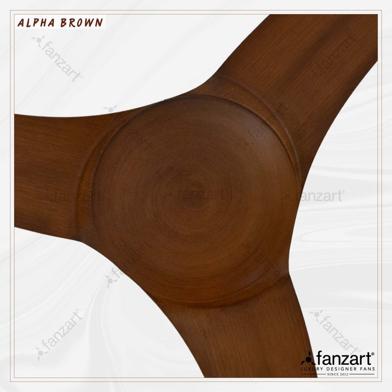 Alpha Brown - Designer Contemporary Ceiling Fan | Fanzart