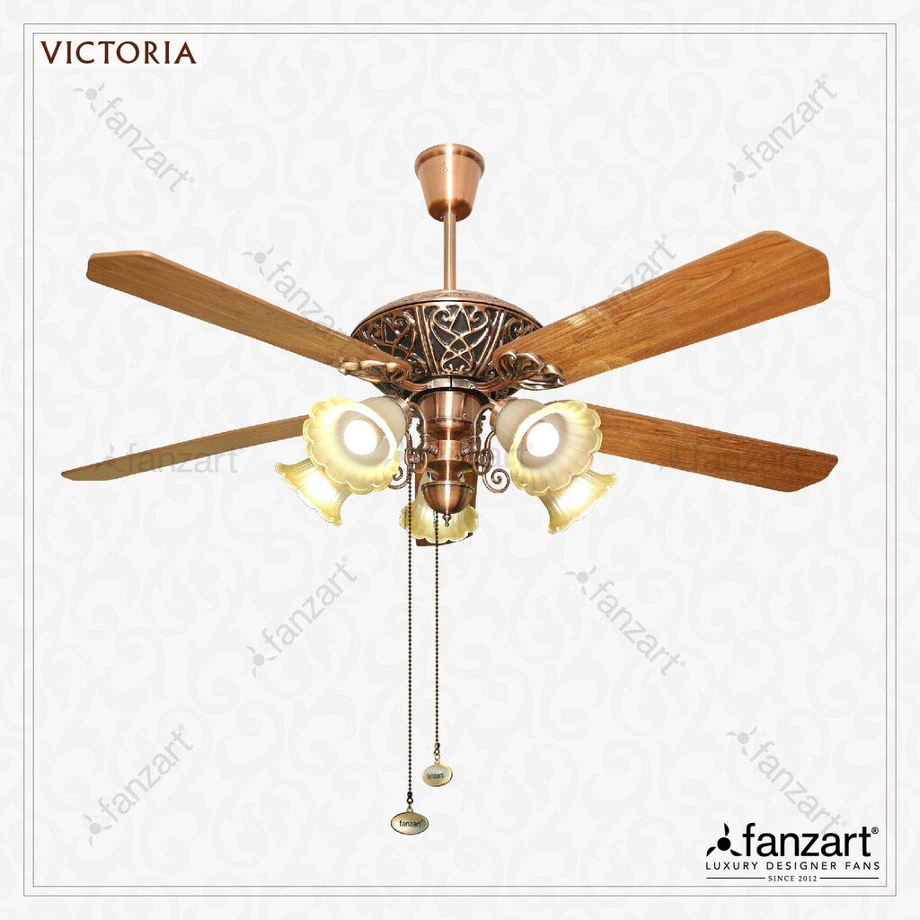 Victoria - Designer Luxury Fan with Lights | Fanzart