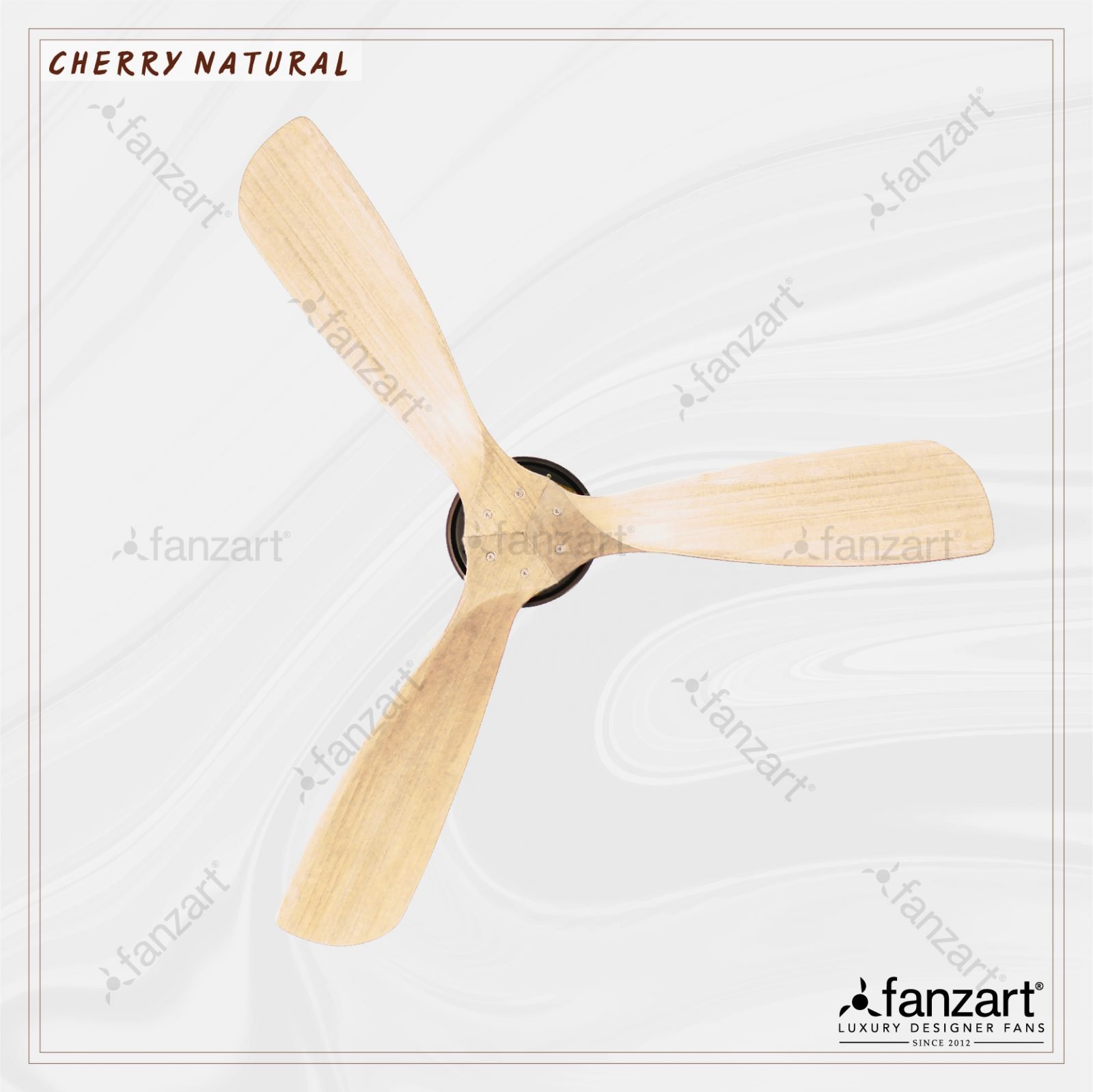 Cherry Natural - Designer Contemporary Ceiling Fan | Fanzart