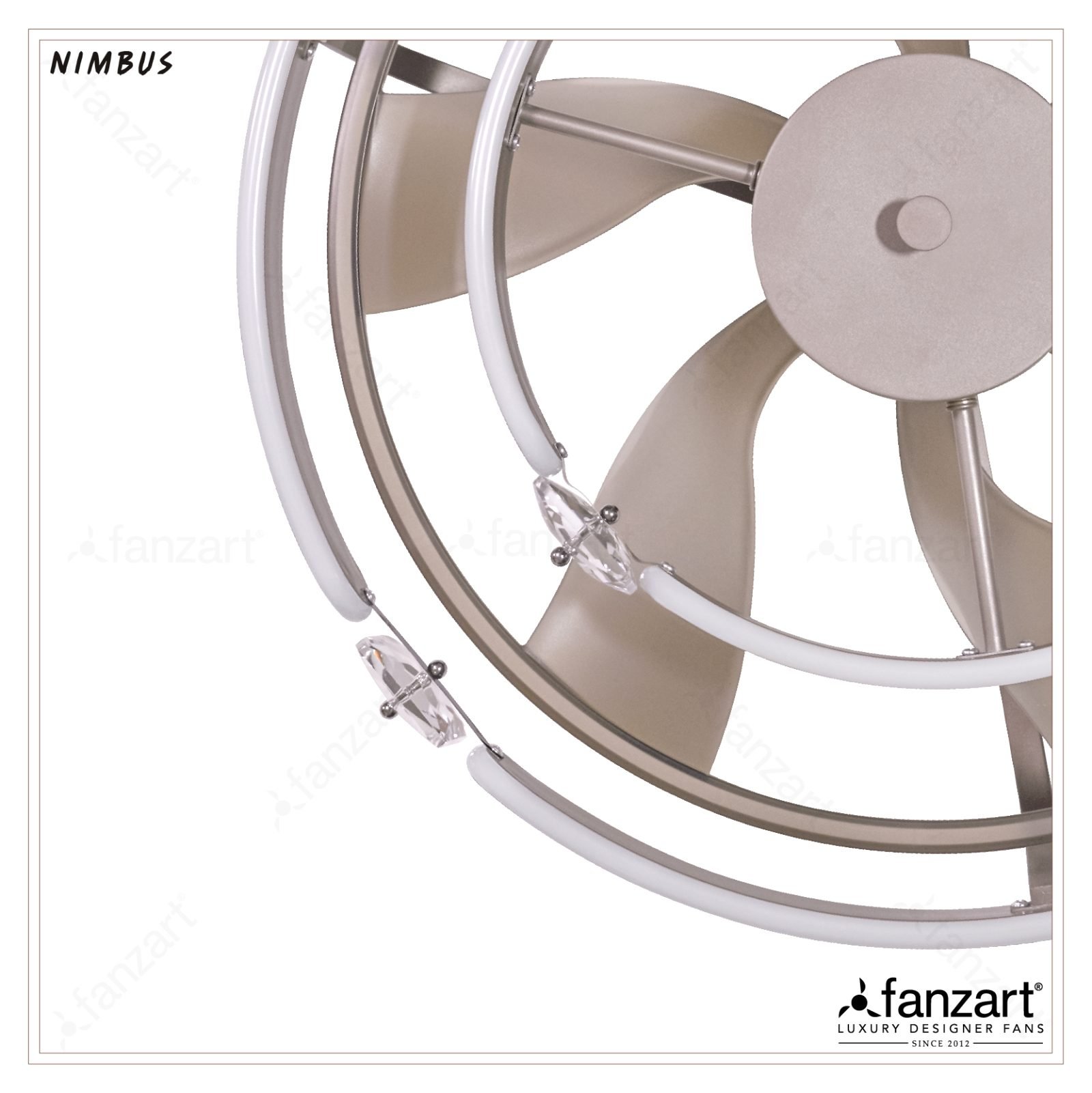 Nimbus Beach Brown- 22" Modern fan with High Quality ABS 6 Nos in Beach ...