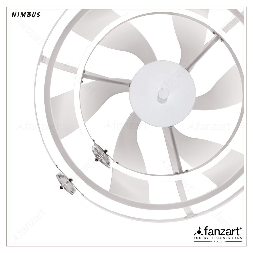 Nimbus Matte White- 22" Modern fan with High Quality ABS 6 Nos in Matte ...